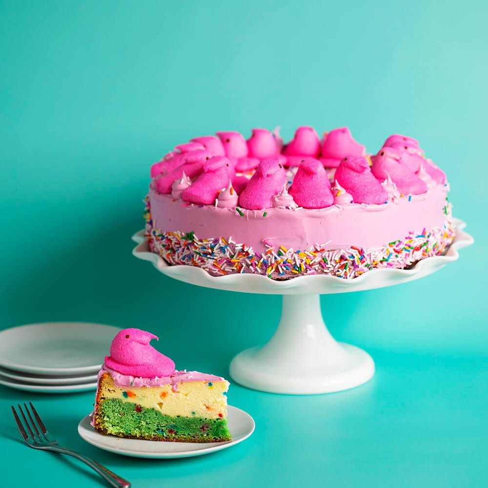 PEEPS® Cake Batter Cheesecake Recipe | PEEPS®